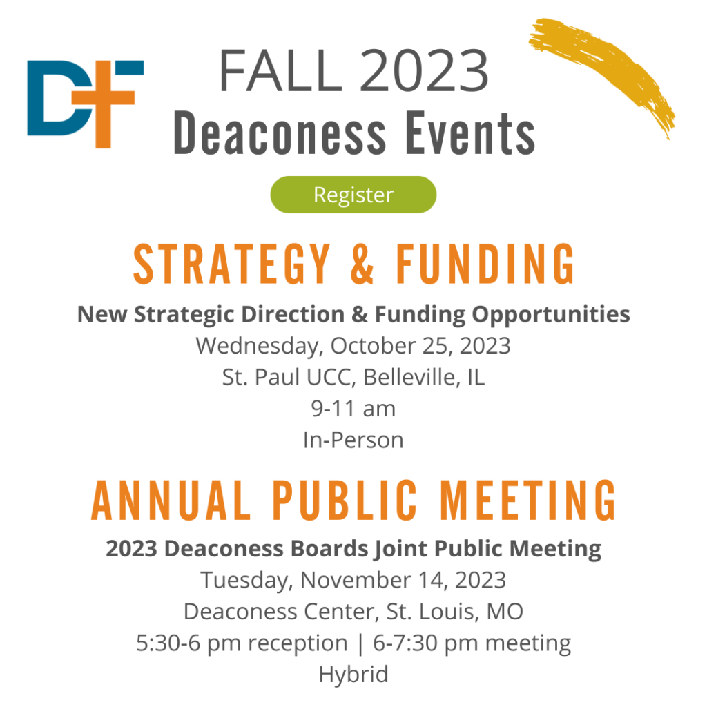 Register for Upcoming Deaconess Events - Deaconess Foundation